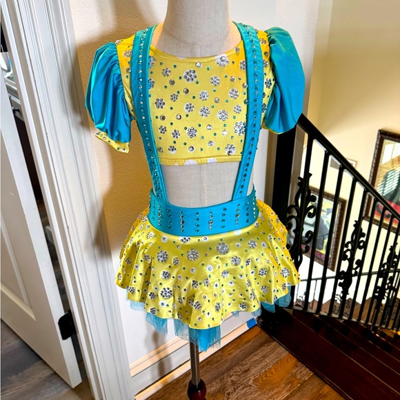 Glamour | Costumes | Aqua And Yellow Dance Costume | Poshmark